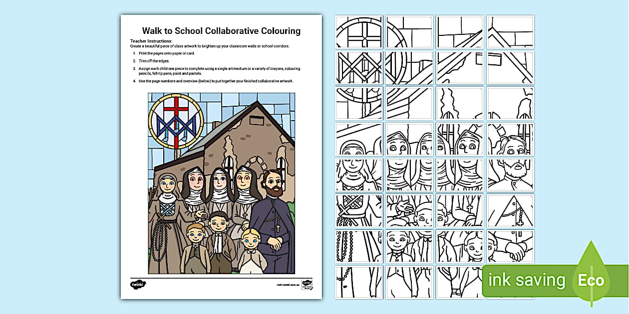 Mary MacKillop Artwork - Feast Day Collaborative Activity