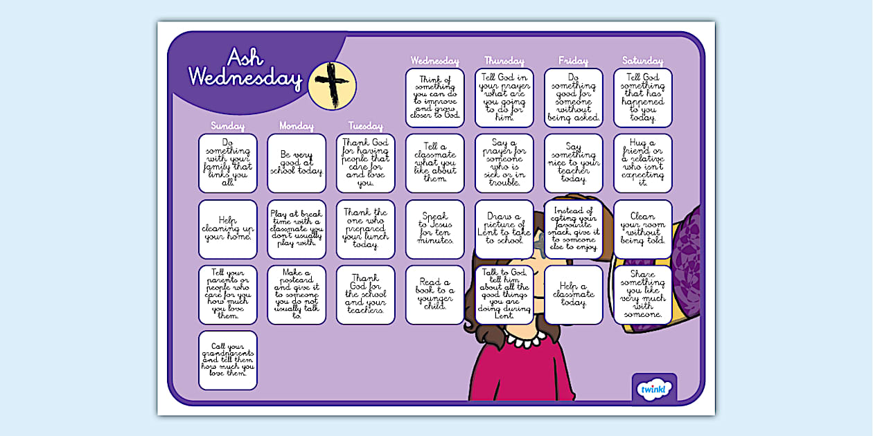 Lent Calendar (teacher made) - Twinkl