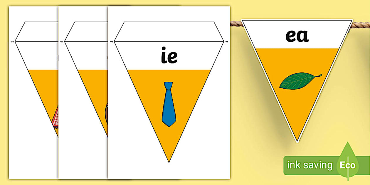 Twinkl Phonics - Level 5 Display Bunting - Primary Resources