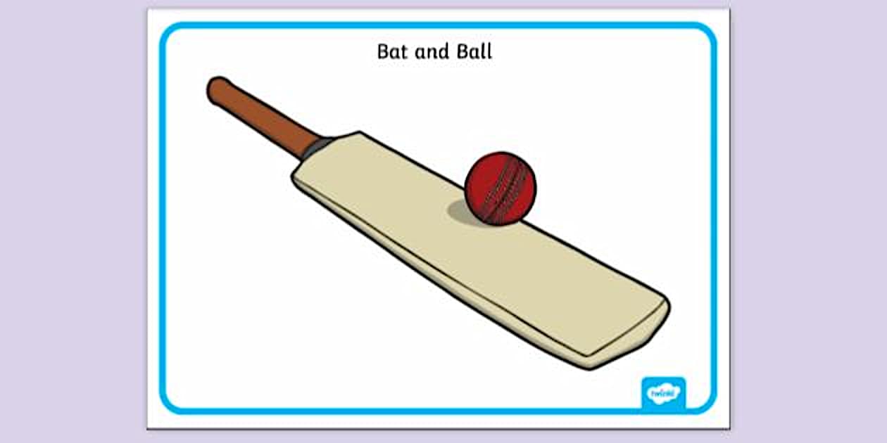 Bat and Ball Display Poster | Primary Resources - Twinkl