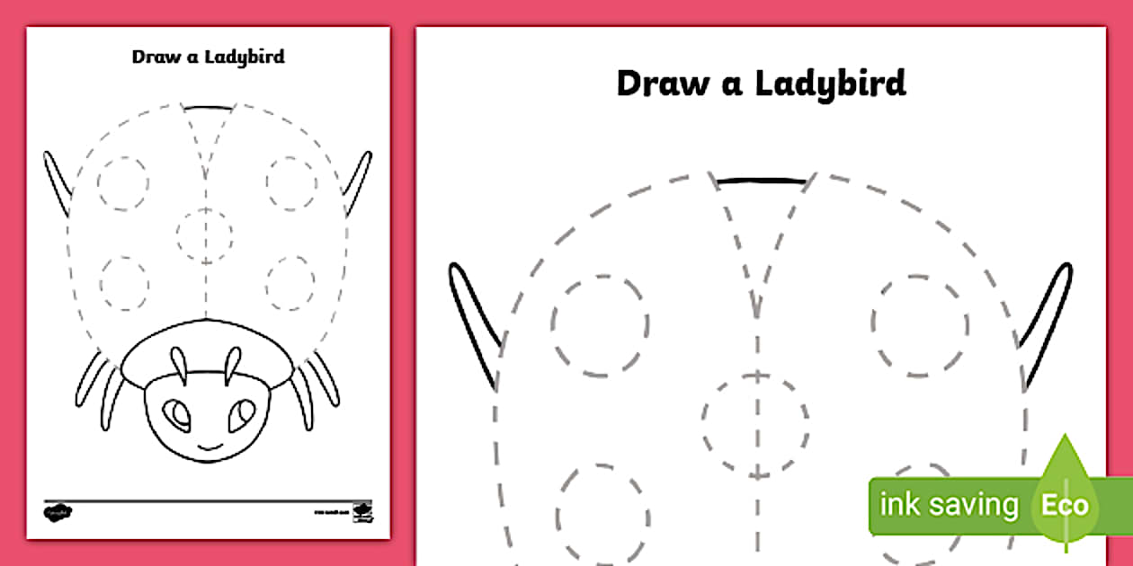 EYFS Draw a Ladybird Pencil Control Activity (teacher made)
