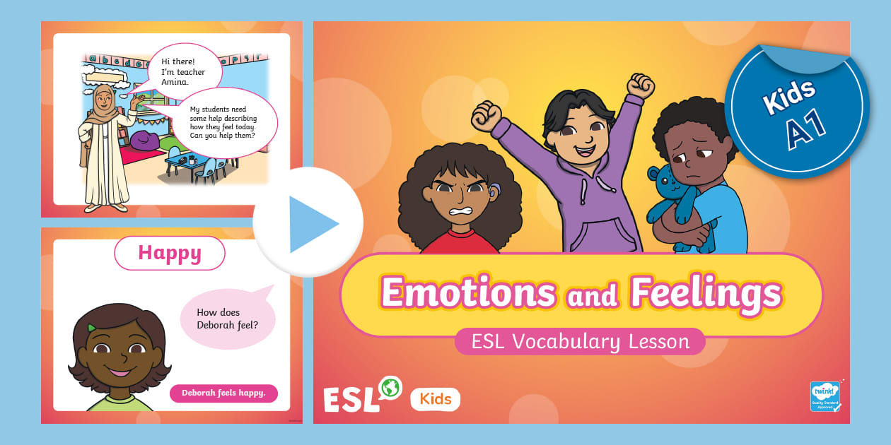 ESL Emotions and Feelings Lesson for Kids (Lehrer gemacht)