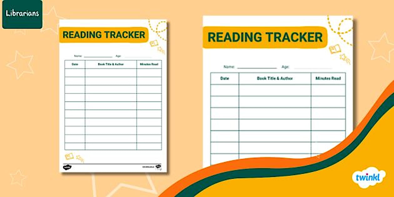 Librarian Reading Challenge - Reading Tracker (teacher made)