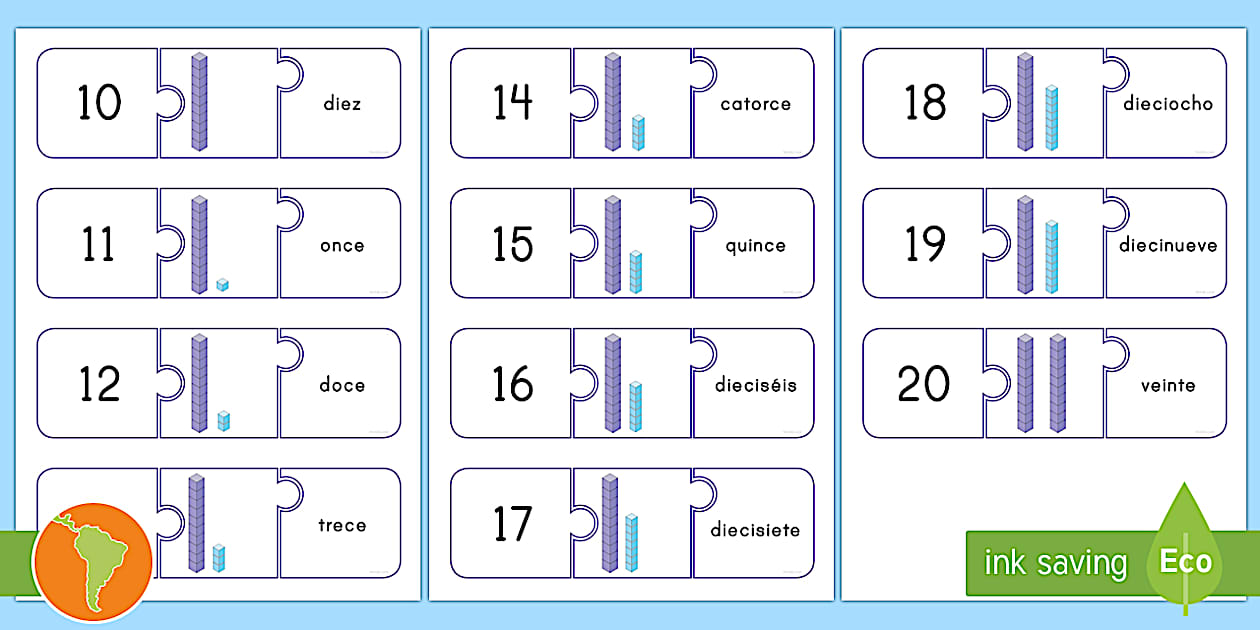 Rompecabezas: Identificar decenas y unidades - Twinkl