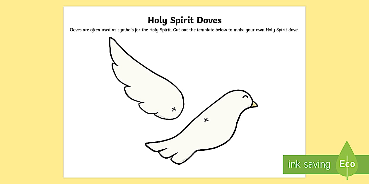 Holy Spirit Doves Worksheet / Worksheet - Twinkl