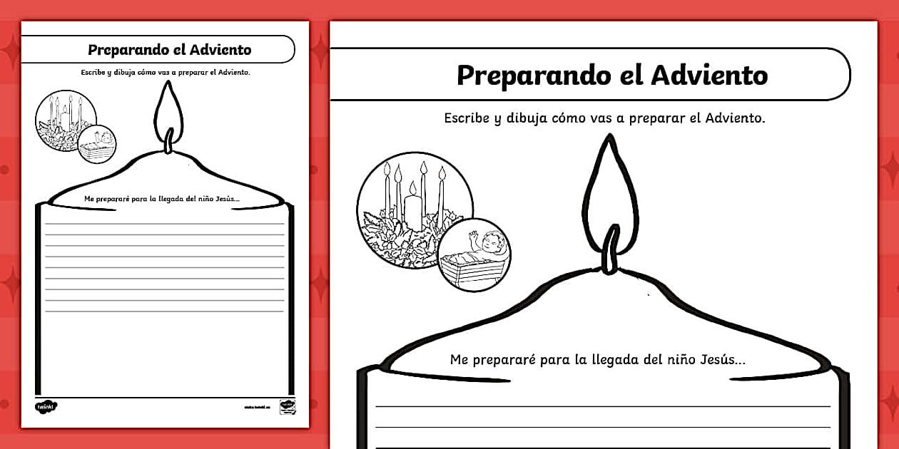 Ficha de actividad: Preparando el Adviento - Twinkl