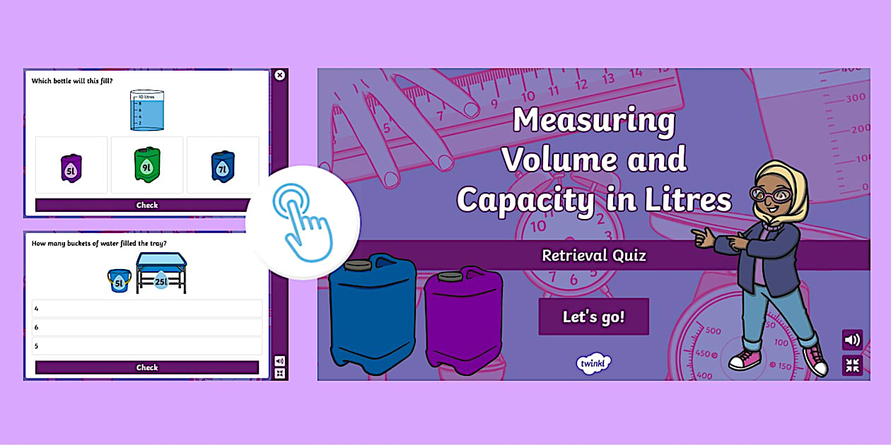 👉 Y2 Volume and Capacity Planit Maths Interactive Quiz (3)