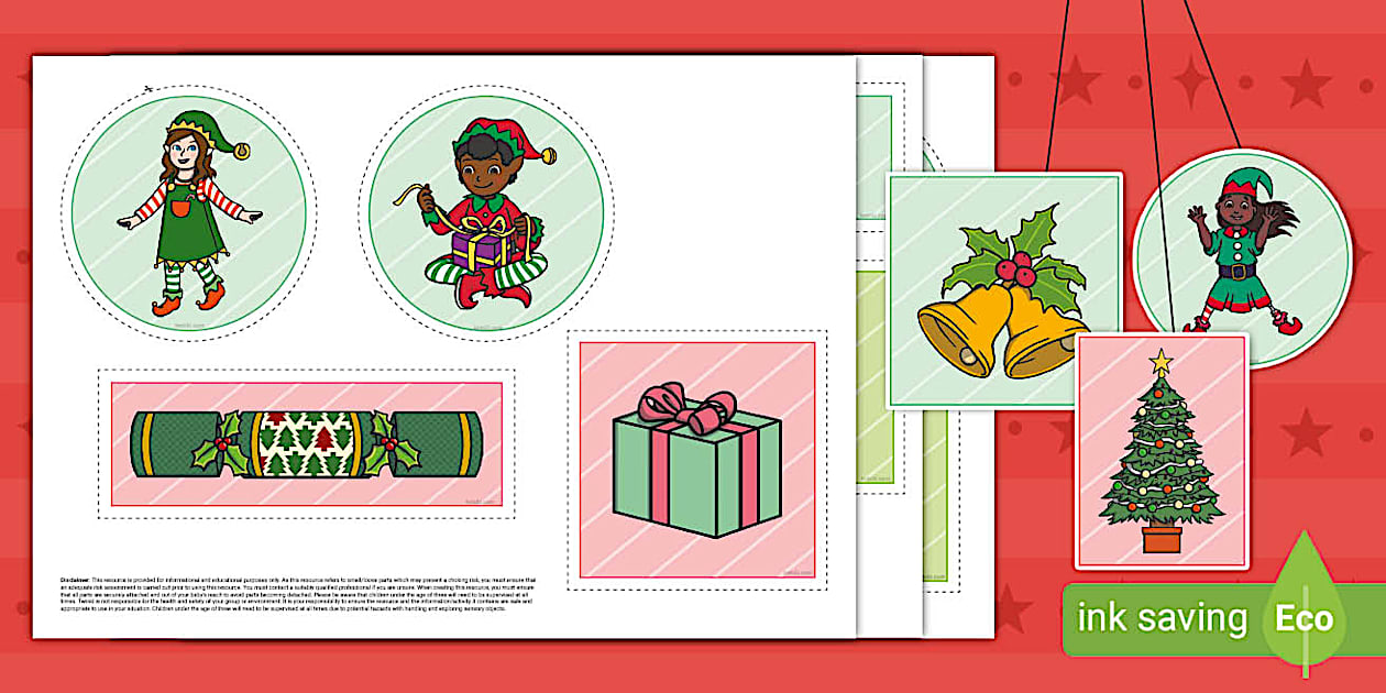 Christmas Baby Mobile Picture Cut-Outs | Twinkl