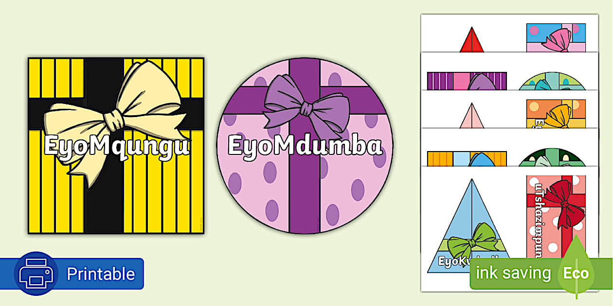 Black and White Birthday Chart isiXhosa (Lehrer gemacht)