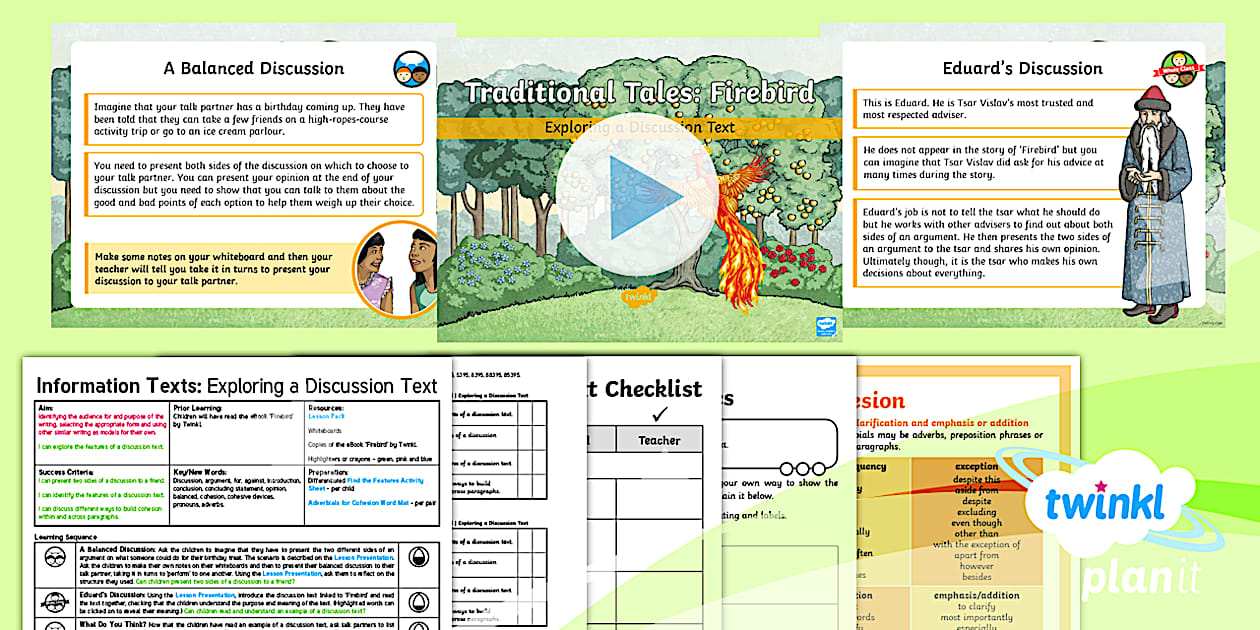 Traditional Tales: Firebird: Information Texts 1 Y5 Lesson Pack