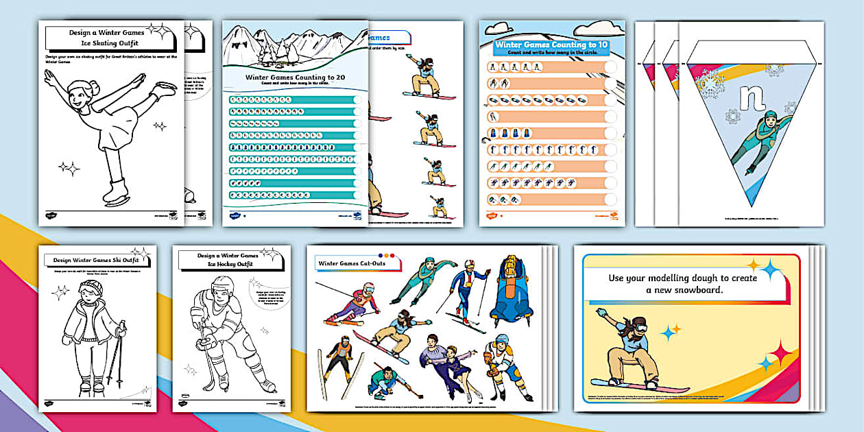 CfE Early Level Winter Games Resource Pack (teacher made)