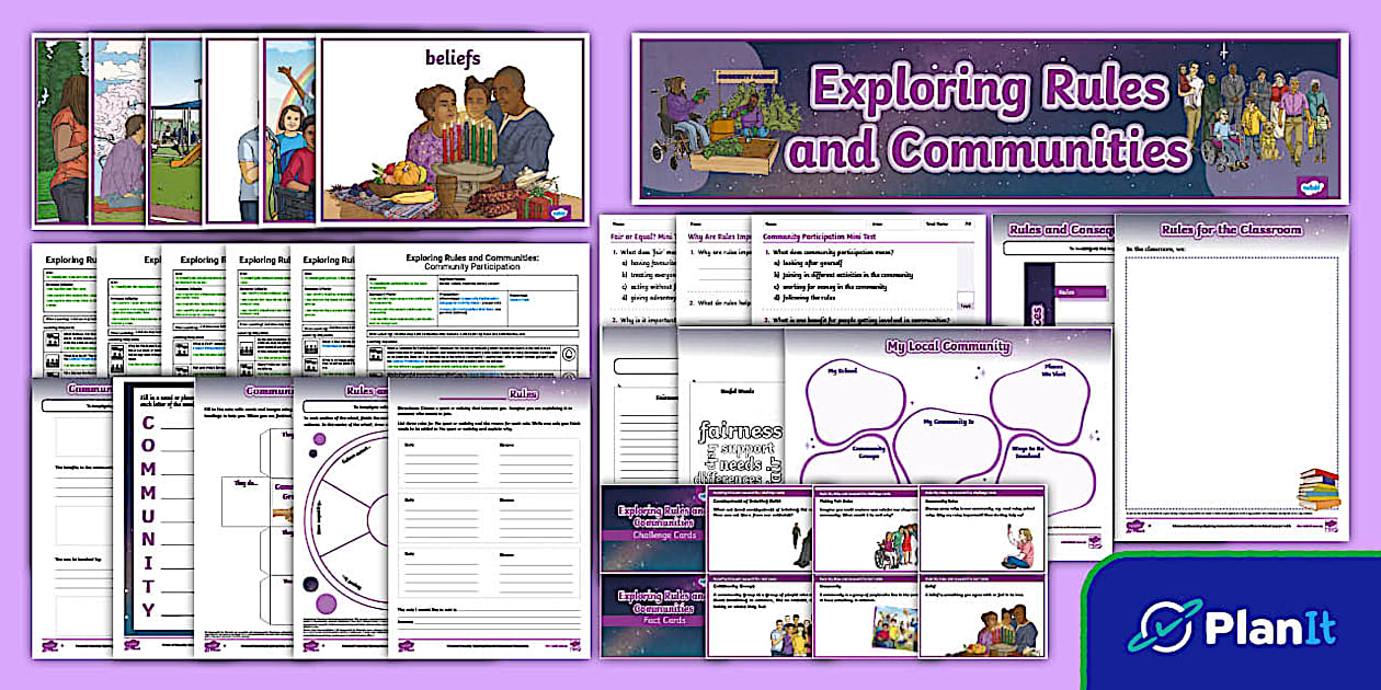 Yr 3 HASS Exploring Rules and Communities Unit Pack - Twinkl