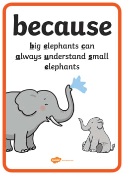 Spelling Mnemonics Display Posters - Classroom Resource