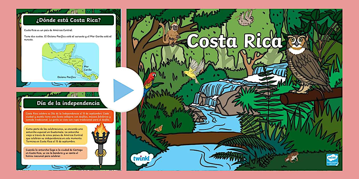 PowerPoint todo sobre Costa Rica - Twinkl