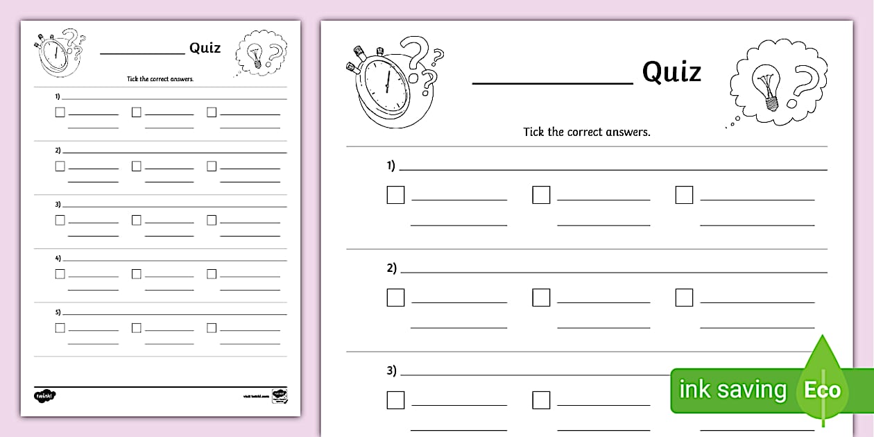 Create Your Own Quiz Activity,quiz template (teacher made)