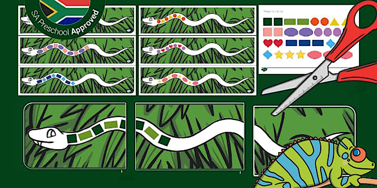 Complete the Snake's Patterns Activity (teacher made)