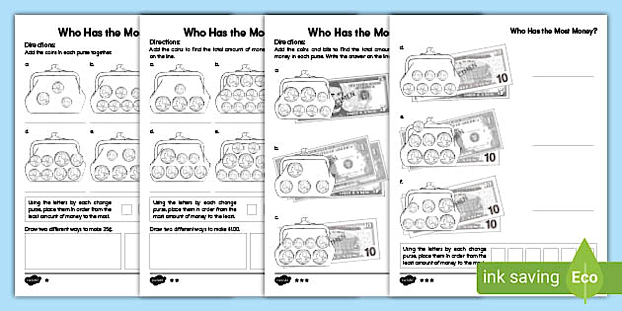 Counting Coins Worksheet | Twinkl USA Resources - Twinkl