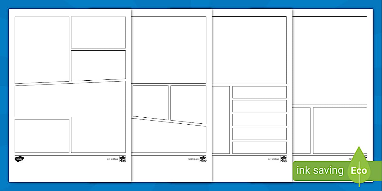 Manga Panels Template (Teacher-Made) - Twinkl