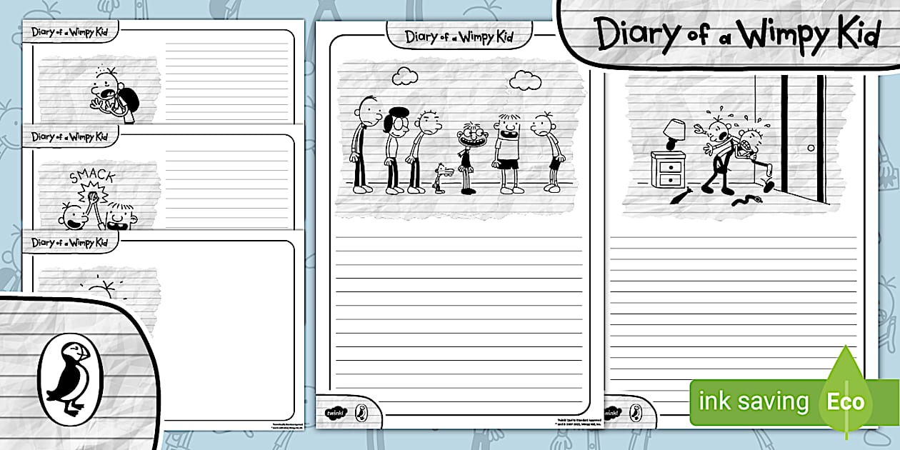 FREE! - Diary of a Wimpy Kid: Writing Frames (teacher made)