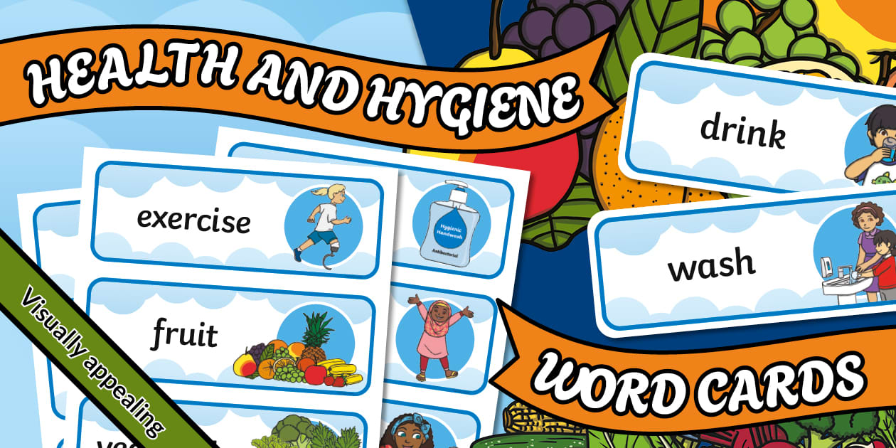 Health and Hygiene Word Cards - KS1 - Twinkl