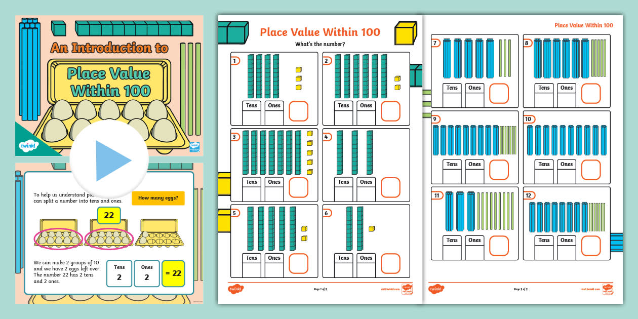 An Introduction to Place Value Within 100 Resource Pack