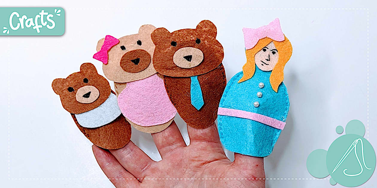Goldilocks and the Three Bears | Finger Puppets - Twinkl