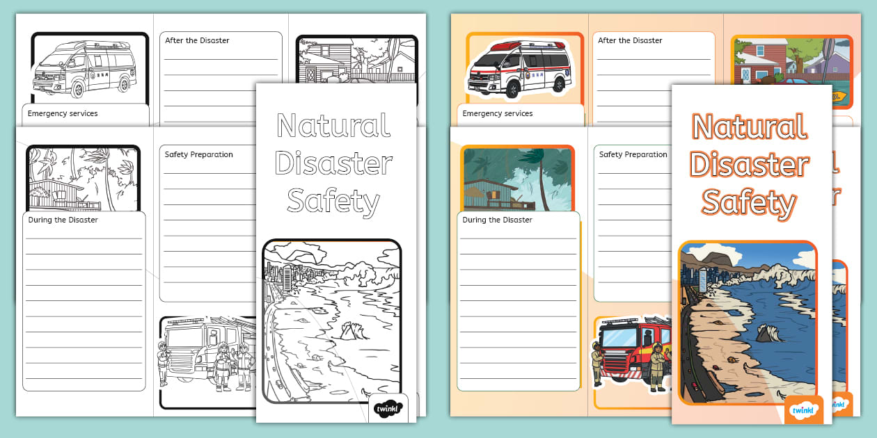 Natural Disaster Safety Leaflet Template (teacher made)