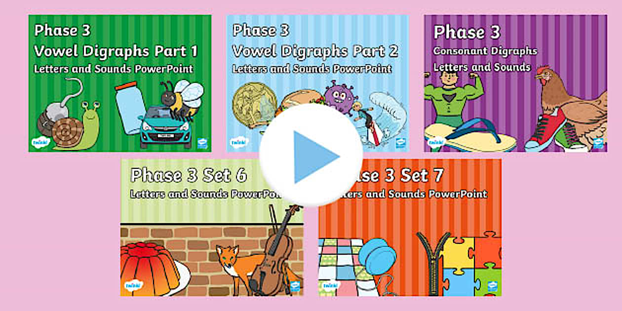Phase 3 PowerPoint Pack Letters and Sounds (teacher made)