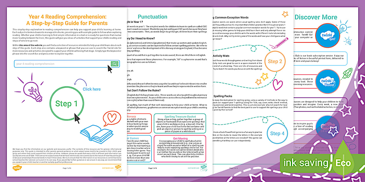 Year 4 Reading Comprehension: A Step-by-Step Guide for Parents