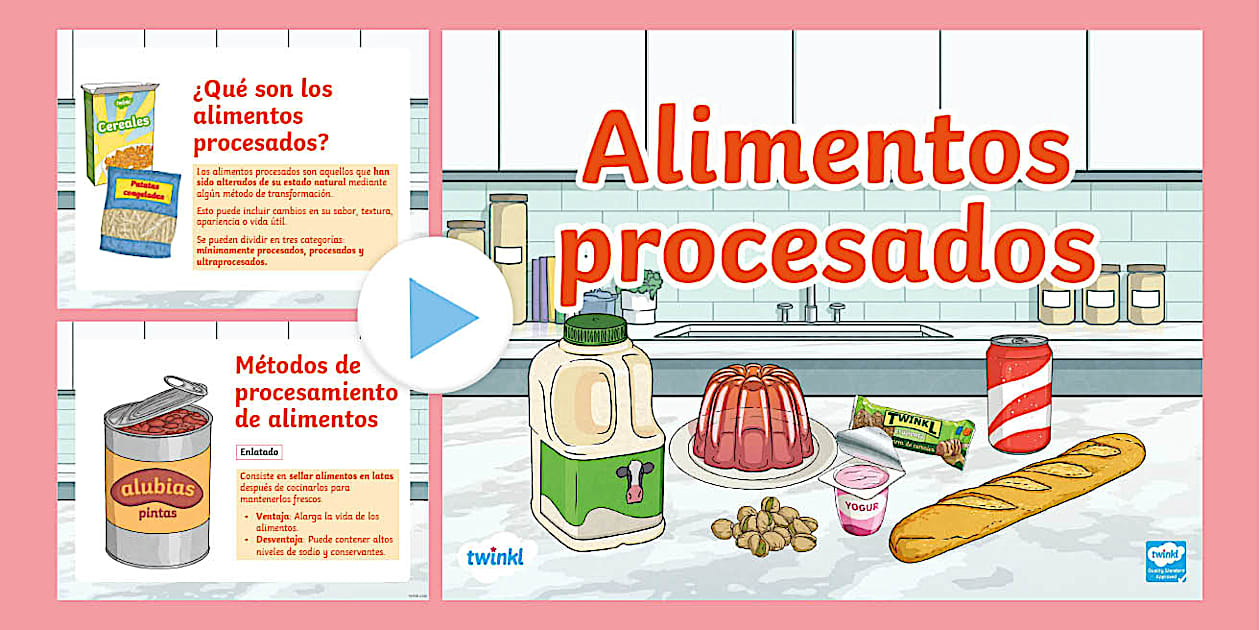 Presentación: Los alimentos procesados (teacher made)