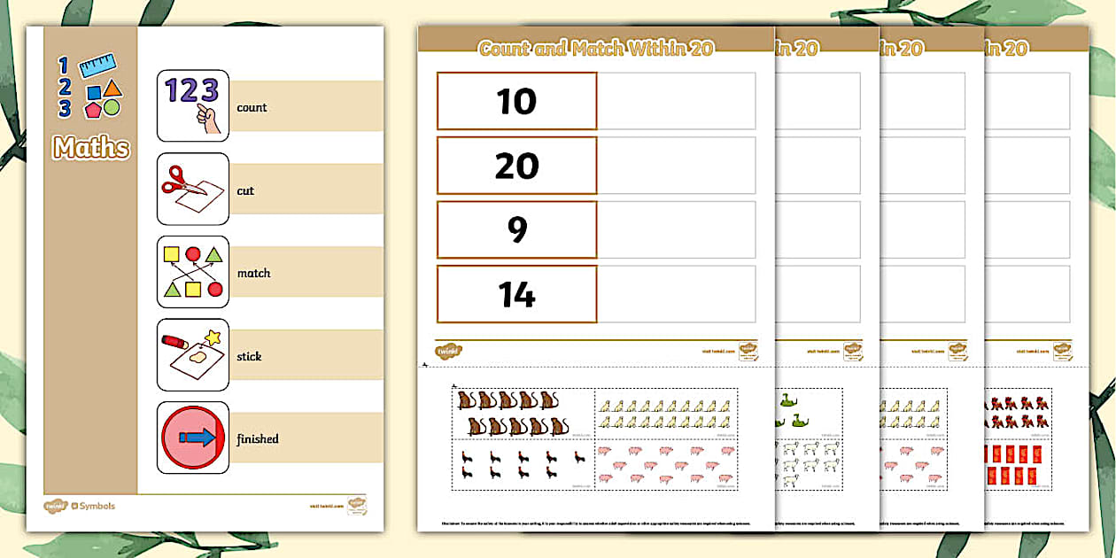 👉 Structured Steps Chinese New Year Count and Match Within 20