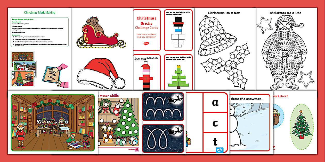 Christmas Fine Motor Skills Activity Pack | Twinkl - Twinkl