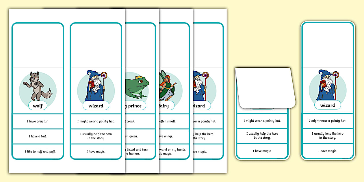 What Am I? Guess the Story Character Game (teacher made)