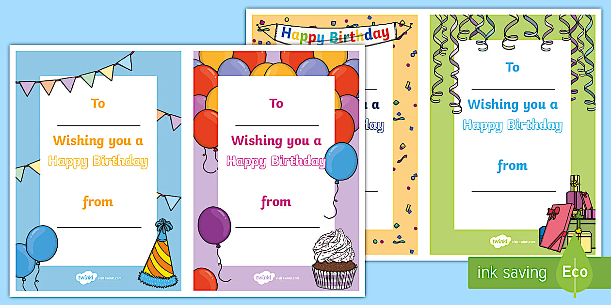 Note From Teacher Happy Birthday (teacher made) - Twinkl