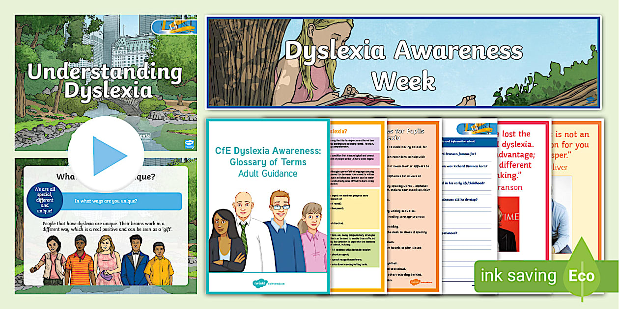 CfE Second Level Dyslexia Awareness Week Resource Pack