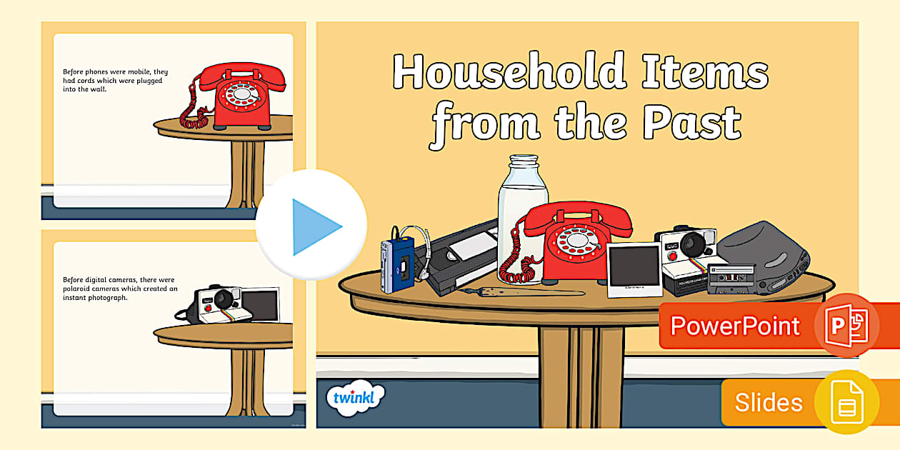Old Household Items from the Past PowerPoint (teacher made)