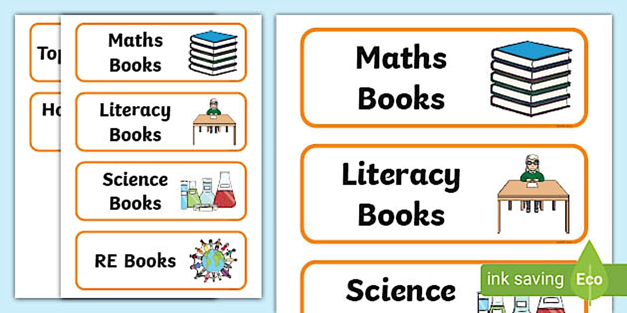 Library Book Labels for Classroom Library (teacher made)
