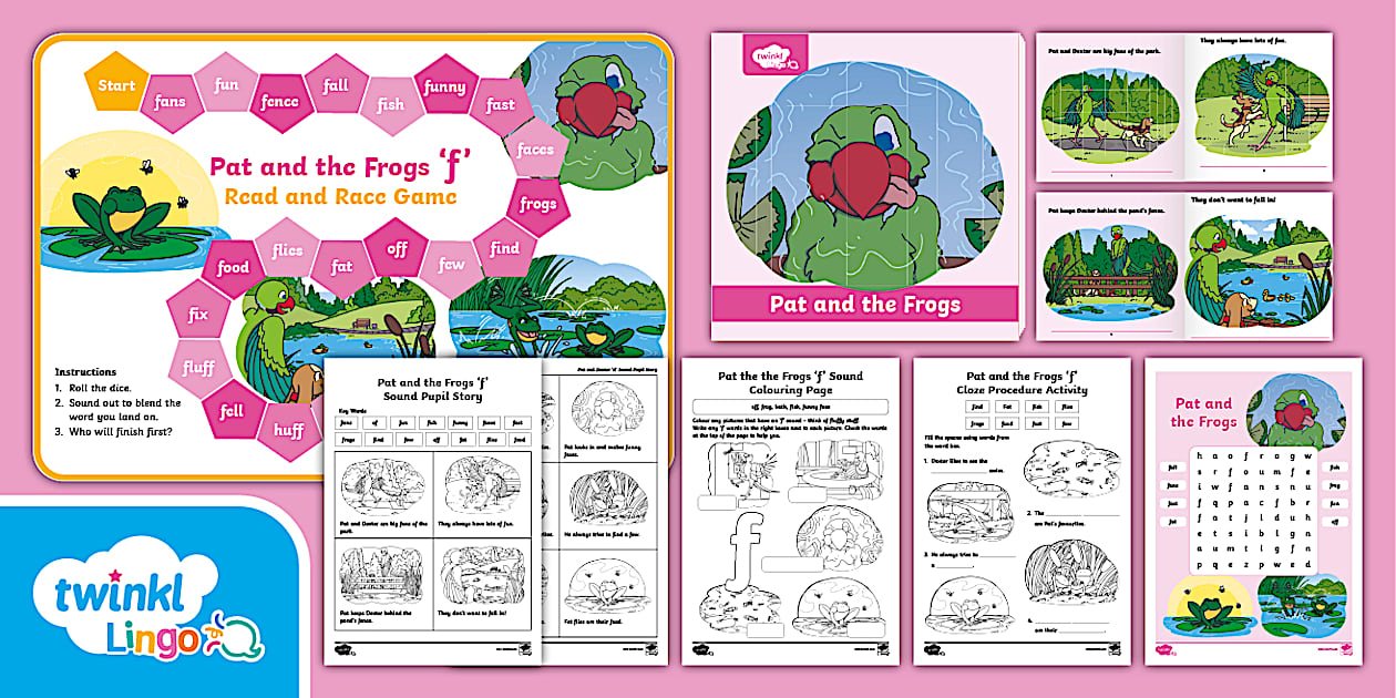 Pat and the Frogs 'f' eBook Activity Pack - Twinkl