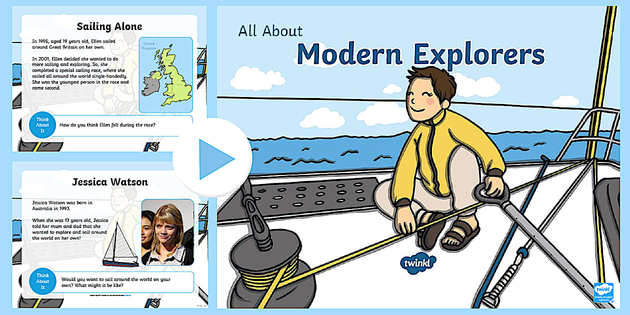 Modern Explorers | Ellen MacArthur & Jessica Watson | Twinkl