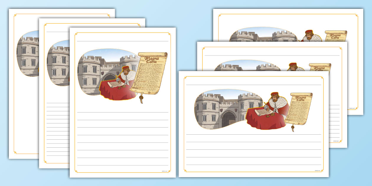 KS2 Magna Carta Writing Frames - KS2 - Twinkl