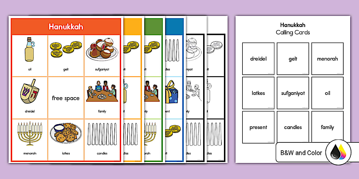 Hanukkah Bingo Game for K - 2nd Grade | Twinkl USA