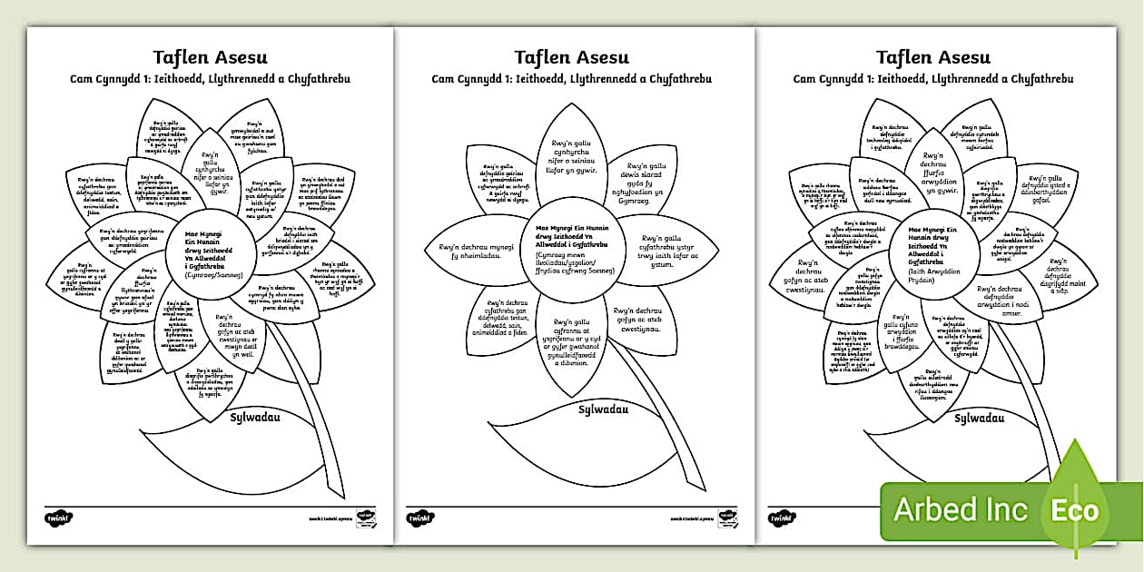 Taflen Asesu CC1: ILlCh - Mae Mynegi Ein Hunain drwy Ieithoedd Yn ...
