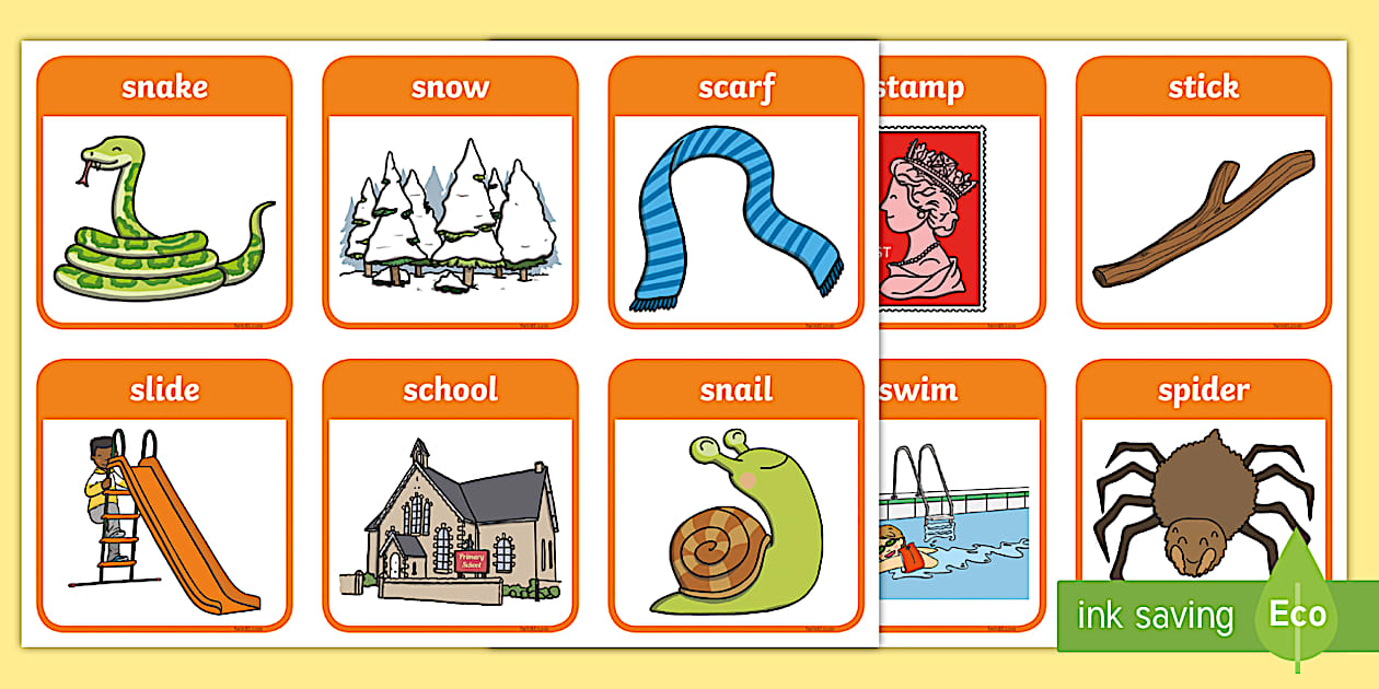 S Blends - Speech Therapy Resource (teacher made) - Twinkl