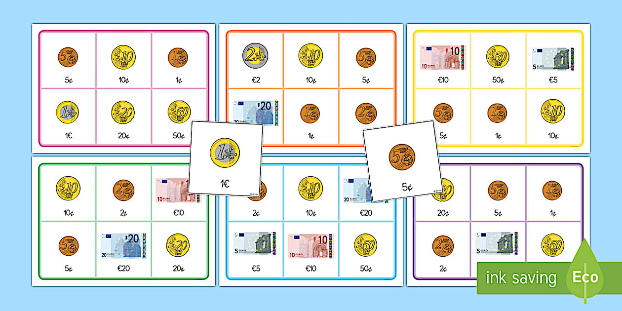 Euro Money Recognition Bingo (Teacher-Made) - Twinkl