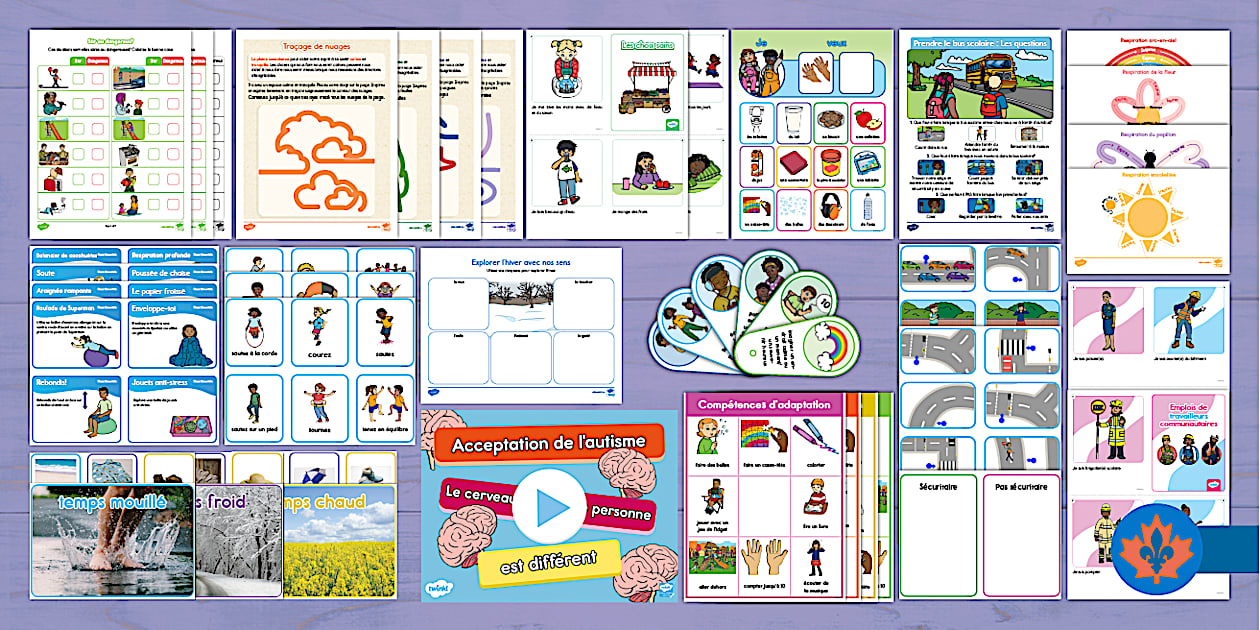 Activity Pack to Support Students with ASC French