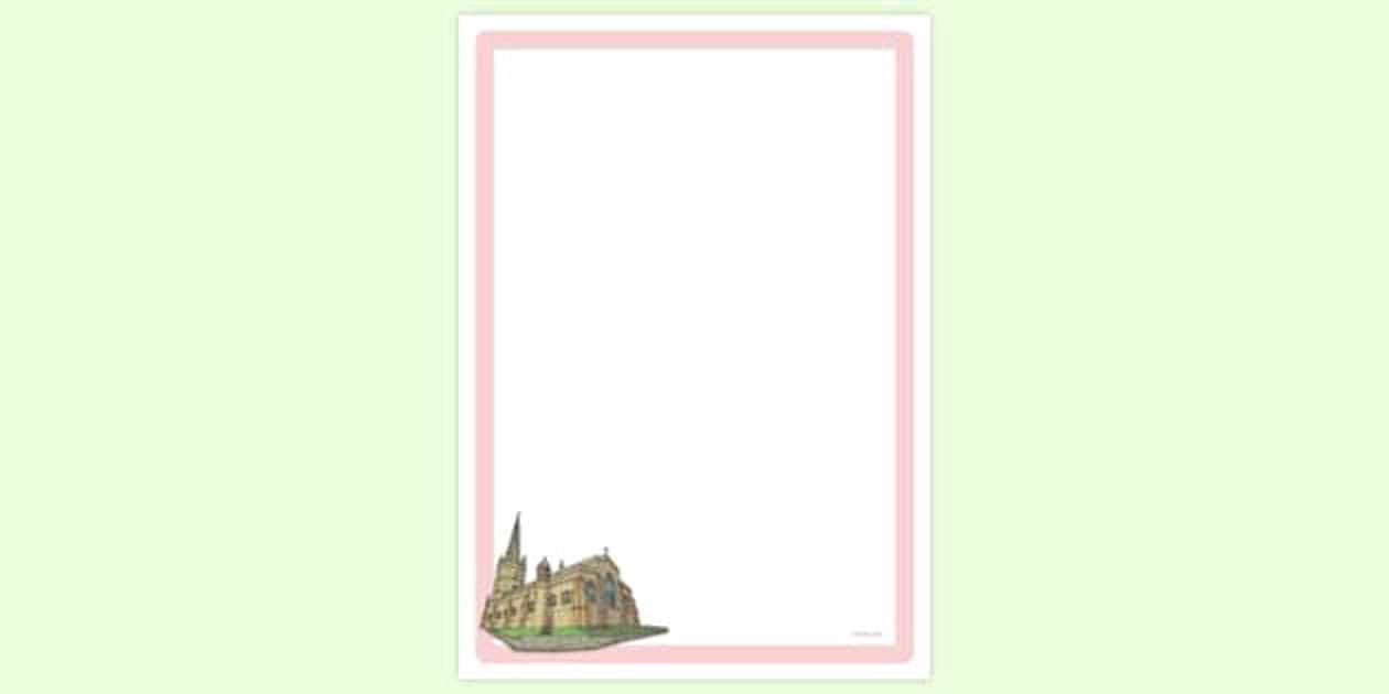 St Columb's Cathedral Page Border | Page Borders | Twinkl