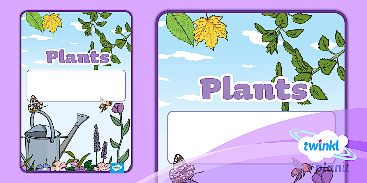 Editable Science: Plants Year 1 Unit Book Cover - Twinkl