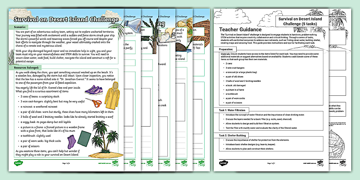 Survive in Desert Island Experiment | Twinkl STEM - Twinkl