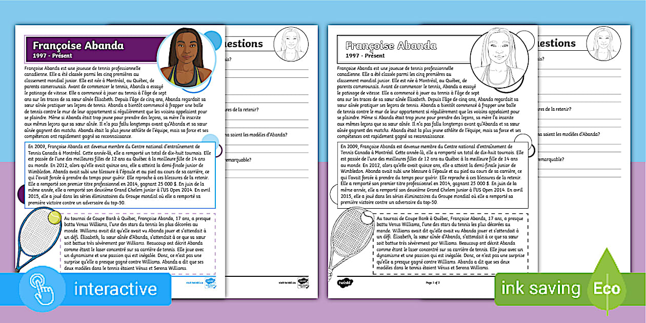 Françoise Abanda Remarkable Canadian Woman Reading French