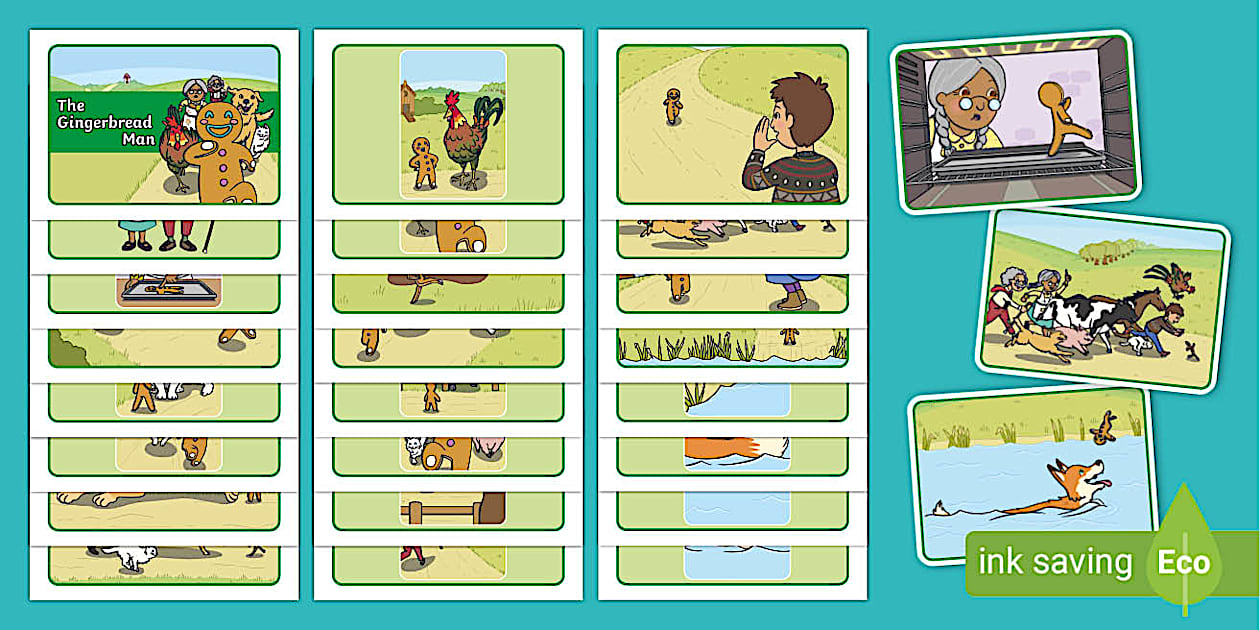 The Gingerbread Man Story Sequencing (teacher made) - Twinkl